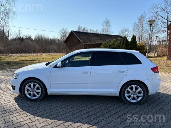 White Audi A3 2012 in Bauska, with an engine capacity of 1.60 L and mileage of 273 thousand km for 5800 €, photo 3 on AUTOMOTO.COM.LV