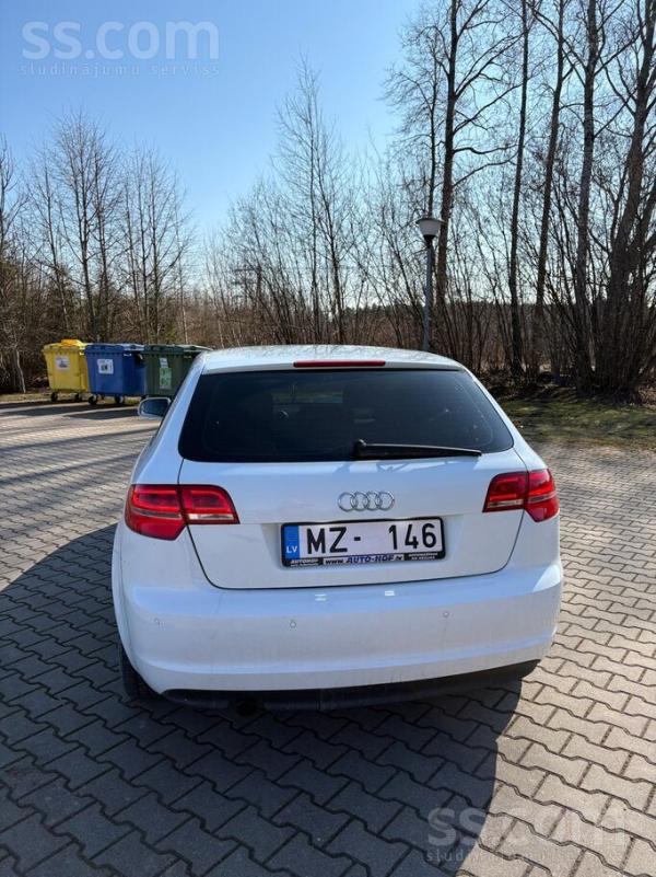 White Audi A3 2012 in Bauska, with an engine capacity of 1.60 L and mileage of 273 thousand km for 5800 €, photo 4 on AUTOMOTO.COM.LV