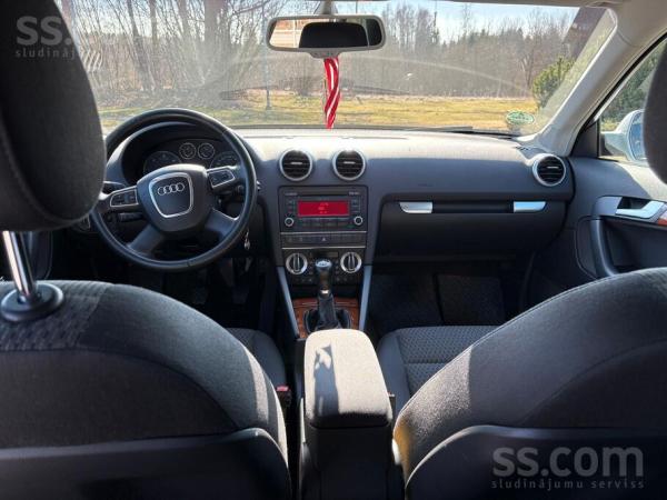 White Audi A3 2012 in Bauska, with an engine capacity of 1.60 L and mileage of 273 thousand km for 5800 €, photo 6 on AUTOMOTO.COM.LV
