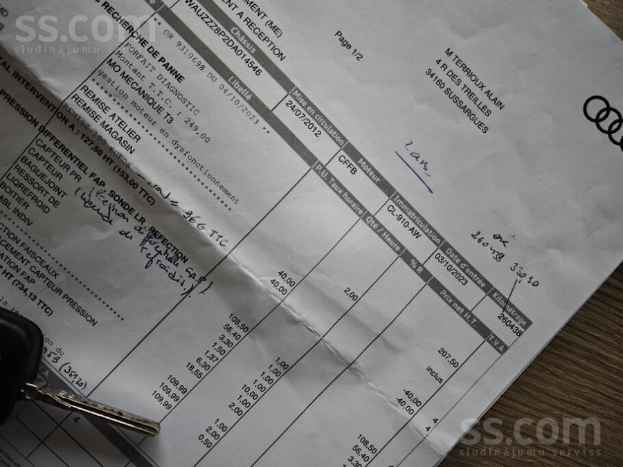Белый Ауди А3 2012 в Рига, объемом двигателя 2.00 л и пробегом 267 тыс. км за 6290 €, фото 28 на AUTOMOTO.COM.LV