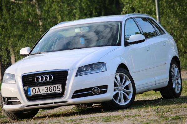 White Audi A3 2012 in Riga, with an engine capacity of 2.00 L and mileage of 267 thousand km for 6590 €, photo 2 on AUTOMOTO.COM.LV