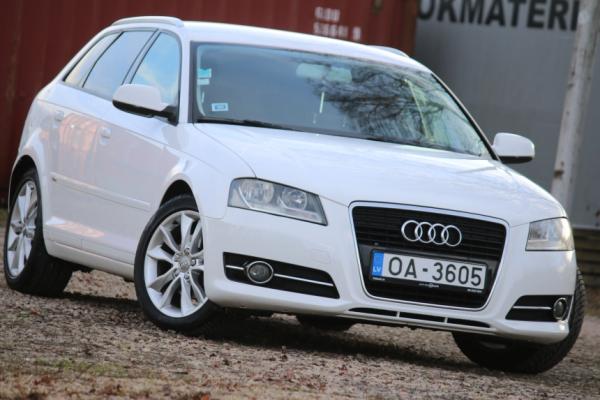 White Audi A3 2012 in Riga, with an engine capacity of 2.00 L and mileage of 267 thousand km for 6590 €, photo 6 on AUTOMOTO.COM.LV