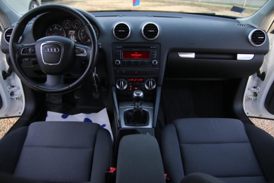 White Audi A3 2012 in Riga, with an engine capacity of 2.00 L and mileage of 267 thousand km for 6590 €, photo 16 on AUTOMOTO.COM.LV