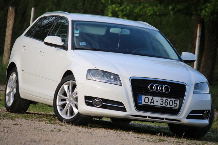 White Audi A3 2012 in Riga, with an engine capacity of 2.00 L and mileage of 267 thousand km for 6590 €, photo 34 on AUTOMOTO.COM.LV