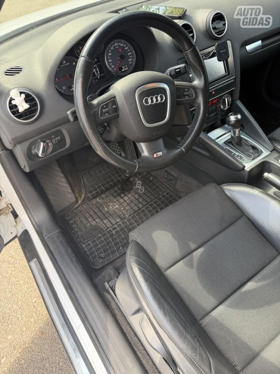 White Audi A3 2012 in Kelme, with an engine capacity of 2.00 L and mileage of 288 thousand km for 4800 €, photo 7 on AUTOMOTO.COM.LV