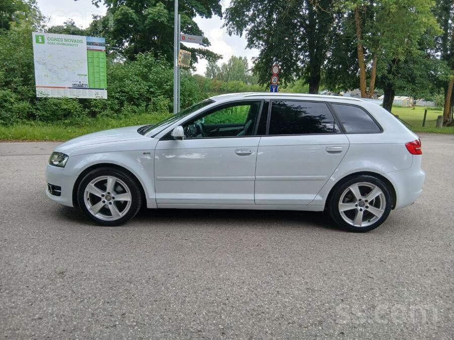 White Audi A3 2012 in Ogre, with an engine capacity of 1.60 L and mileage of 280 thousand km for 7800 €, photo 4 on AUTOMOTO.COM.LV