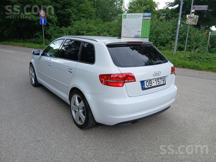 White Audi A3 2012 in Ogre, with an engine capacity of 1.60 L and mileage of 280 thousand km for 7800 €, photo 6 on AUTOMOTO.COM.LV