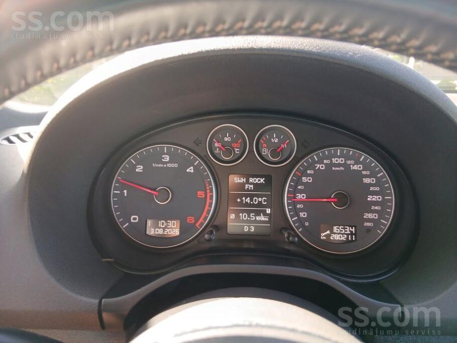 White Audi A3 2012 in Ogre, with an engine capacity of 1.60 L and mileage of 280 thousand km for 7800 €, photo 22 on AUTOMOTO.COM.LV