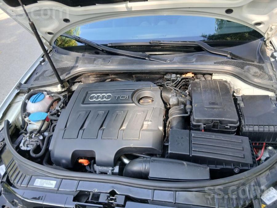 White Audi A3 2012 in Ogre, with an engine capacity of 1.60 L and mileage of 280 thousand km for 7800 €, photo 36 on AUTOMOTO.COM.LV