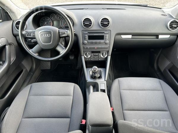 White Audi A3 2012 in Limbazi, with an engine capacity of 1.20 L and mileage of 240 thousand km for 5950 €, photo 9 on AUTOMOTO.COM.LV
