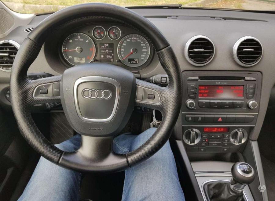 Balts Audi A3 2012 Šauļi, ar dzinēja tilpumu 1.60 L un nobraukumu 214 tūkst. km par 3200 €, foto 9 vietnē AUTOMOTO.COM.LV