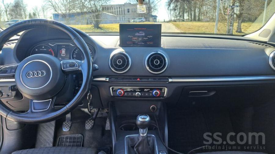 White Audi A3 2013 in Cesis, with an engine capacity of 2.00 L and mileage of 410 thousand km for 6954 €, photo 7 on AUTOMOTO.COM.LV
