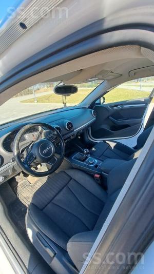 White Audi A3 2013 in Cesis, with an engine capacity of 2.00 L and mileage of 410 thousand km for 6954 €, photo 10 on AUTOMOTO.COM.LV