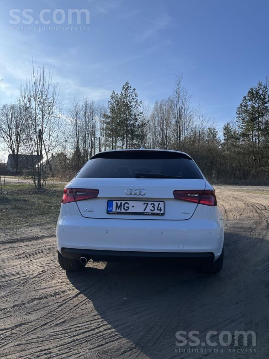 Balts Audi A3 2013 Rīga, ar dzinēja tilpumu 1.60 L un nobraukumu 252 tūkst. km par 7500 €, foto 6 vietnē AUTOMOTO.COM.LV