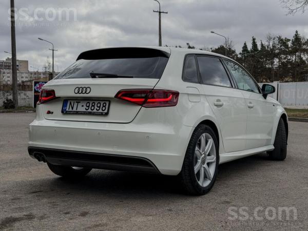 White Audi A3 2013 in Daugavpils, with an engine capacity of 1.40 L and mileage of 223 thousand km for 10000 €, photo 2 on AUTOMOTO.COM.LV