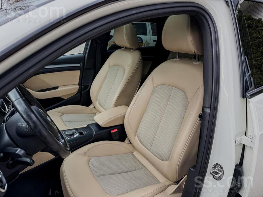 White Audi A3 2013 in Daugavpils, with an engine capacity of 1.40 L and mileage of 223 thousand km for 10000 €, photo 5 on AUTOMOTO.COM.LV