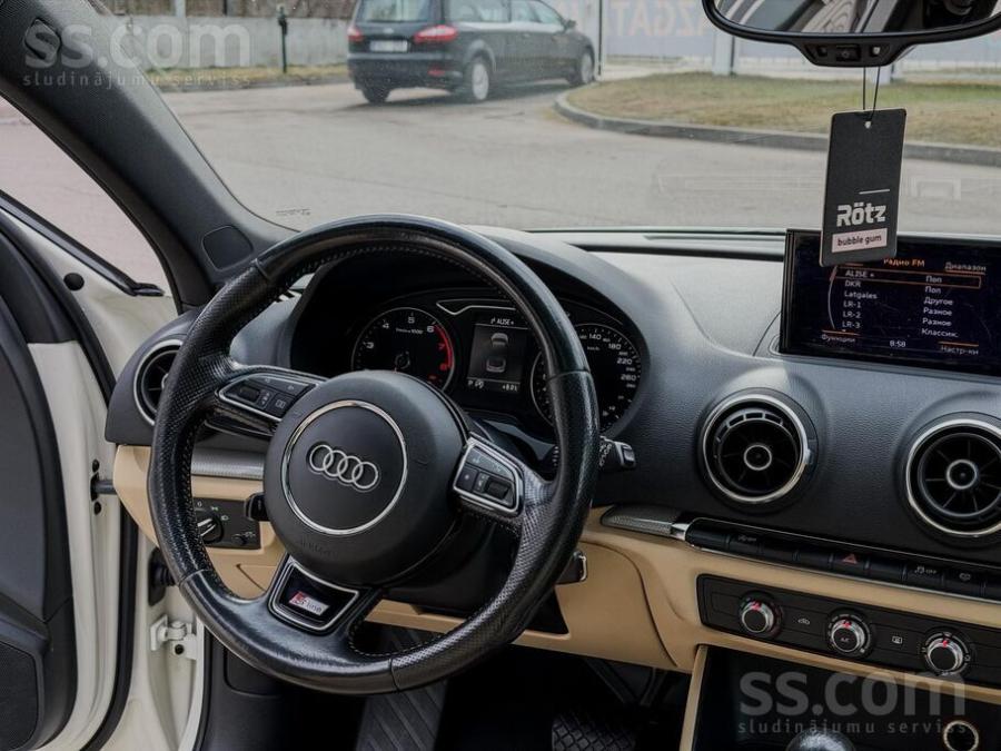 White Audi A3 2013 in Daugavpils, with an engine capacity of 1.40 L and mileage of 223 thousand km for 10000 €, photo 7 on AUTOMOTO.COM.LV