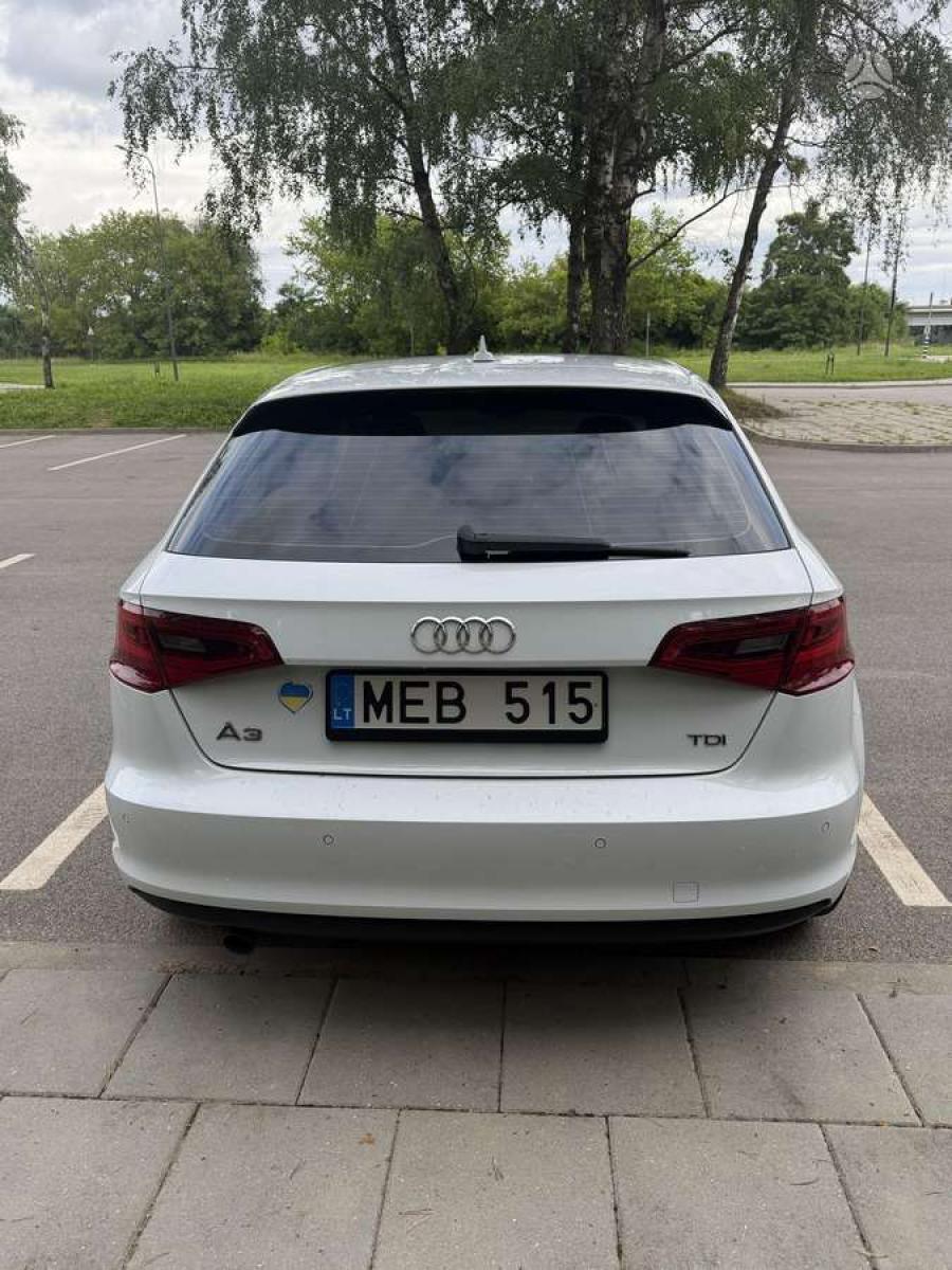 Balts Audi A3 2013 Kauņa, ar dzinēja tilpumu 1.60 L un nobraukumu 255 tūkst. km par 7700 €, foto 5 vietnē AUTOMOTO.COM.LV