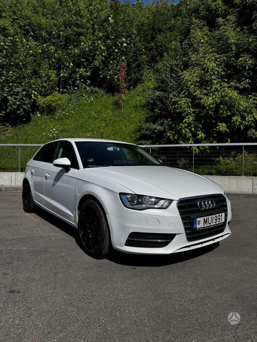 White Audi A3 2013 in Vilnius, with an engine capacity of 1.20 L and mileage of 209 thousand km for 8000 €, photo 1 on AUTOMOTO.COM.LV