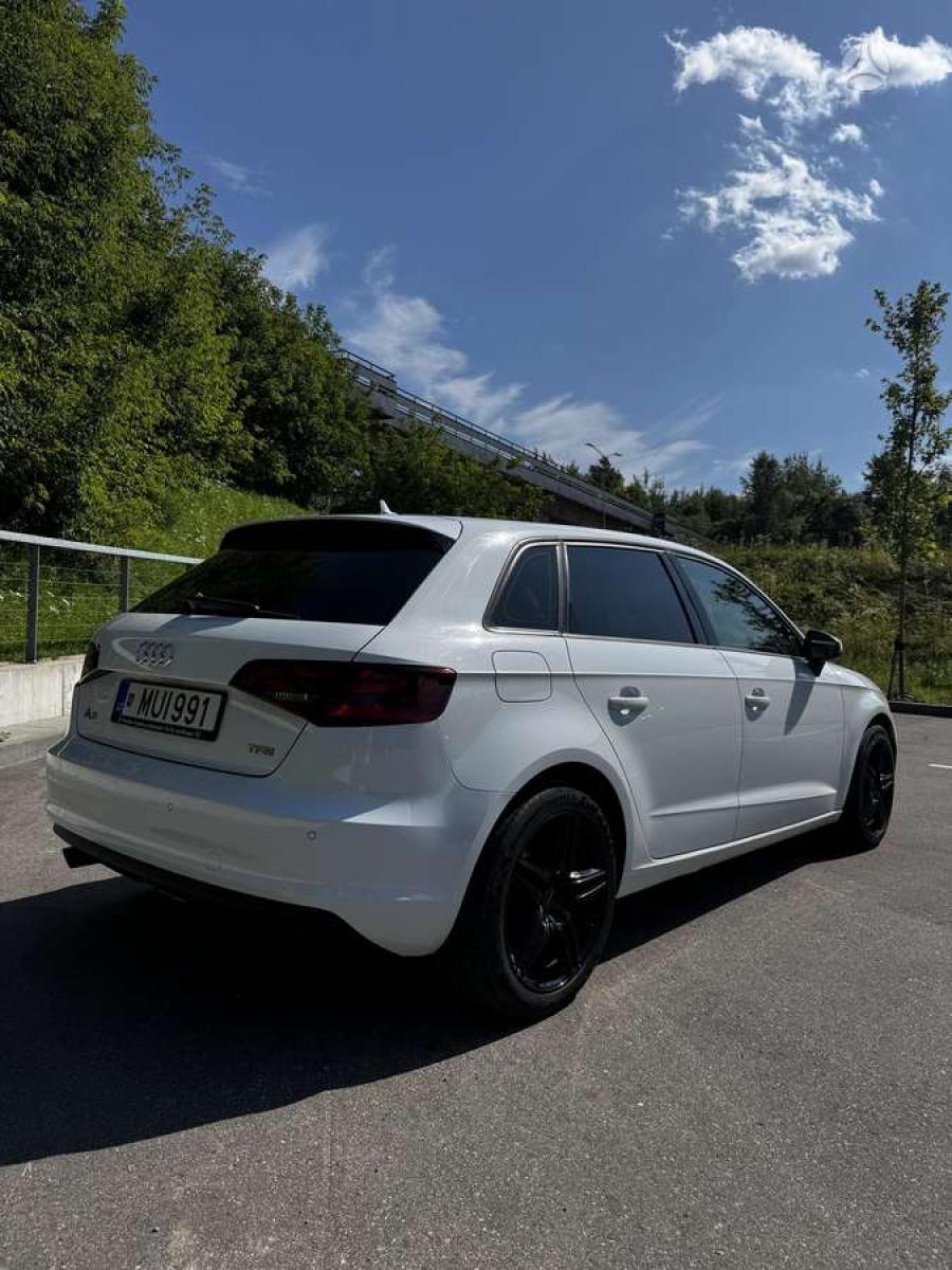 White Audi A3 2013 in Vilnius, with an engine capacity of 1.20 L and mileage of 209 thousand km for 8000 €, photo 4 on AUTOMOTO.COM.LV