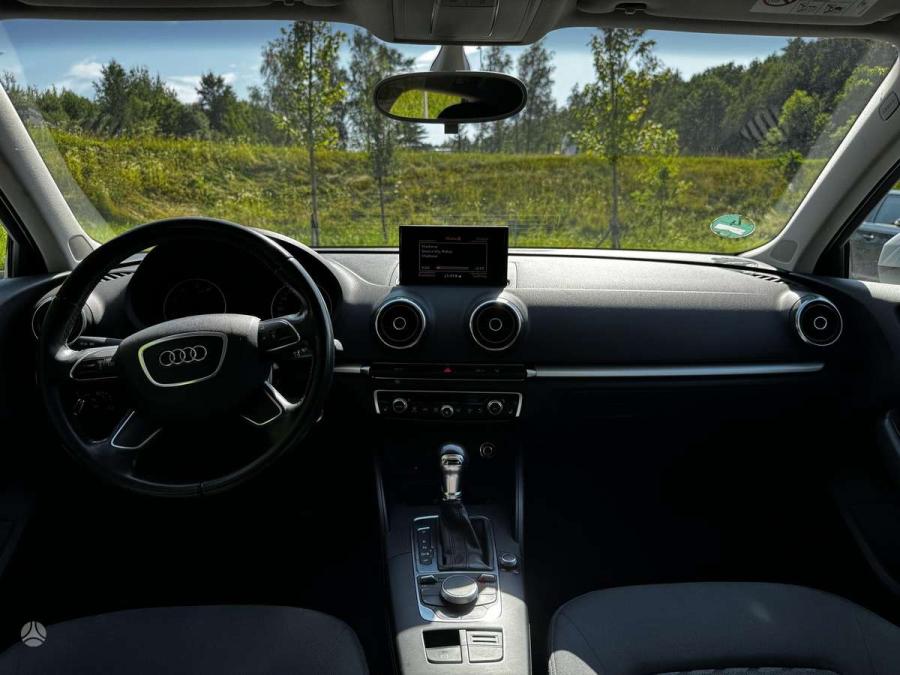 White Audi A3 2013 in Vilnius, with an engine capacity of 1.20 L and mileage of 209 thousand km for 8000 €, photo 11 on AUTOMOTO.COM.LV