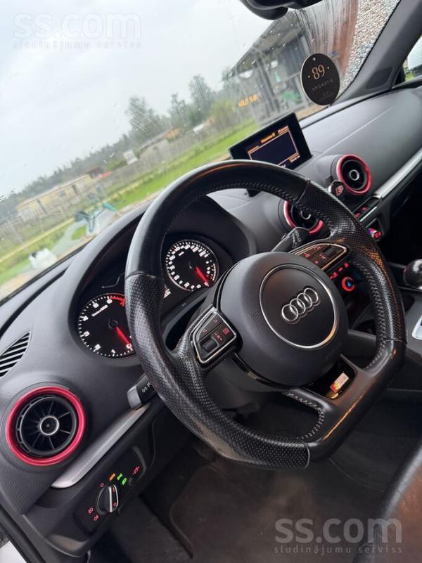 White Audi A3 2013 in Riga, with an engine capacity of 1.80 L and mileage of 174 thousand km for 10950 €, photo 5 on AUTOMOTO.COM.LV
