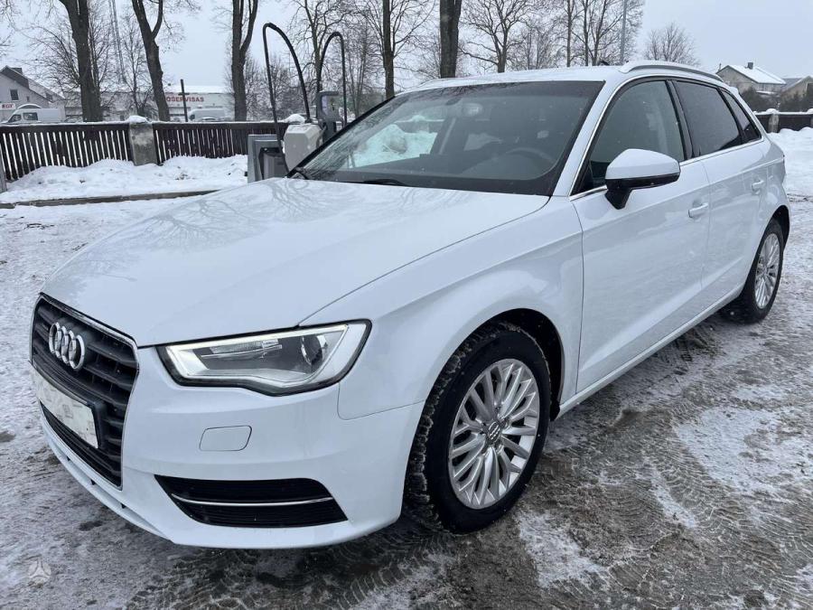 White Audi A3 2014 in Taurage, with an engine capacity of 1.97 L and mileage of 260 thousand km for 8000 €, photo 3 on AUTOMOTO.COM.LV