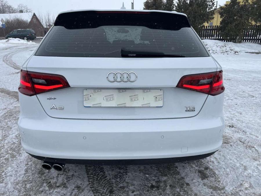 White Audi A3 2014 in Taurage, with an engine capacity of 1.97 L and mileage of 260 thousand km for 8000 €, photo 5 on AUTOMOTO.COM.LV