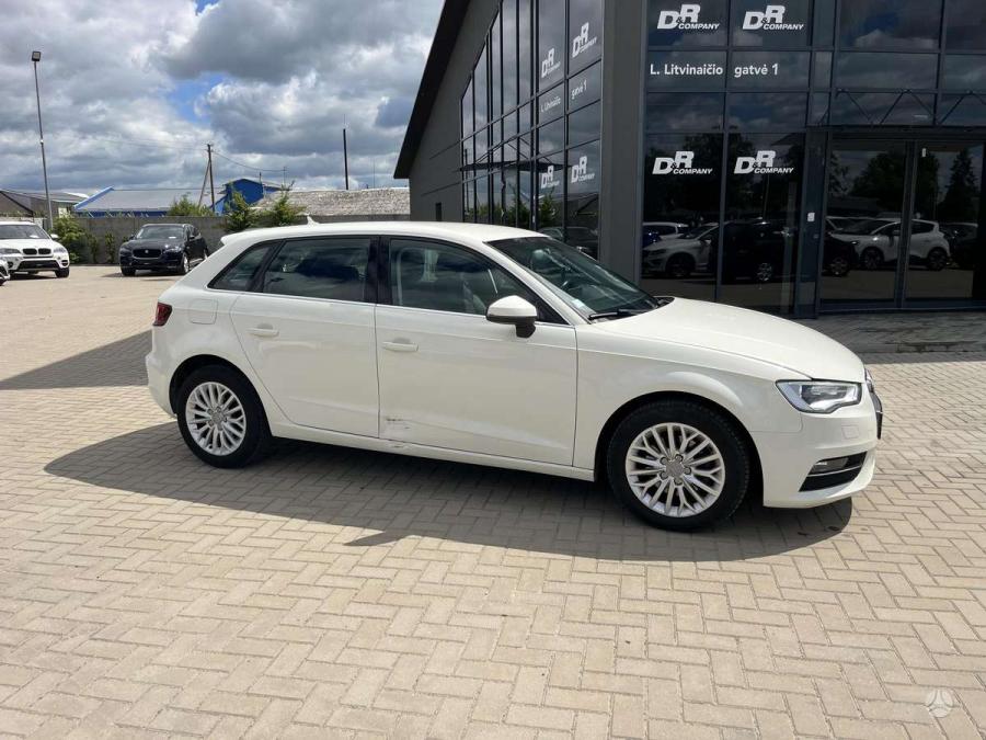White Audi A3 2014 in Taurage, with an engine capacity of 1.60 L and mileage of 280 thousand km for 5700 €, photo 3 on AUTOMOTO.COM.LV