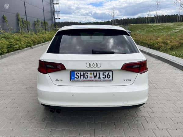 White Audi A3 2014 in Vilnius, with an engine capacity of 1.39 L and mileage of 181 thousand km for 8450 €, photo 4 on AUTOMOTO.COM.LV