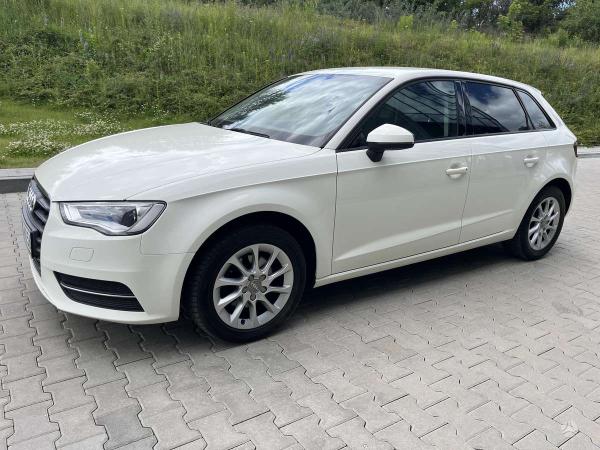 White Audi A3 2014 in Vilnius, with an engine capacity of 1.39 L and mileage of 181 thousand km for 8450 €, photo 7 on AUTOMOTO.COM.LV