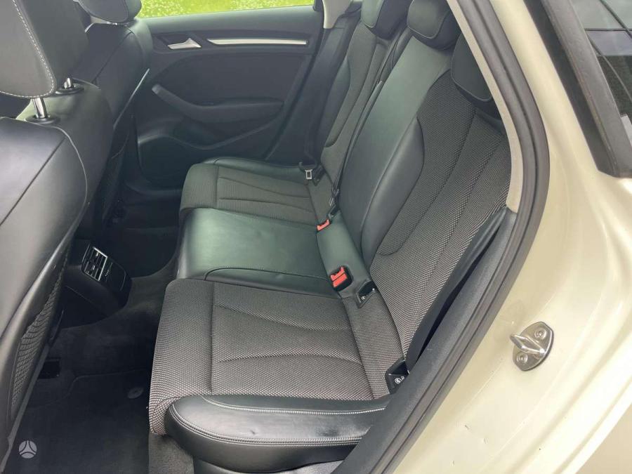 White Audi A3 2014 in Vilnius, with an engine capacity of 1.39 L and mileage of 181 thousand km for 8450 €, photo 10 on AUTOMOTO.COM.LV