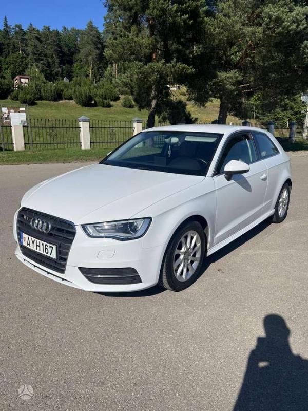 White Audi A3 2014 in Kaunas, with an engine capacity of 1.60 L and mileage of 311 thousand km for 6450 €, photo 1 on AUTOMOTO.COM.LV