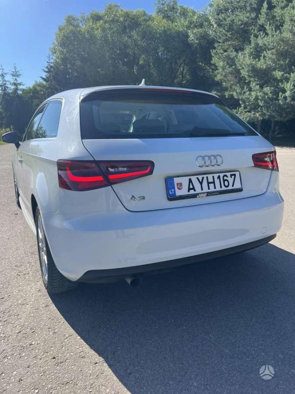White Audi A3 2014 in Kaunas, with an engine capacity of 1.60 L and mileage of 311 thousand km for 6450 €, photo 10 on AUTOMOTO.COM.LV