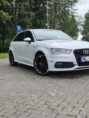 Balts Audi A3 2014 Rīga, ar dzinēja tilpumu 2.00 L un nobraukumu 350 tūkst. km par 10500 €, foto  vietnē AUTOMOTO.COM.LV
