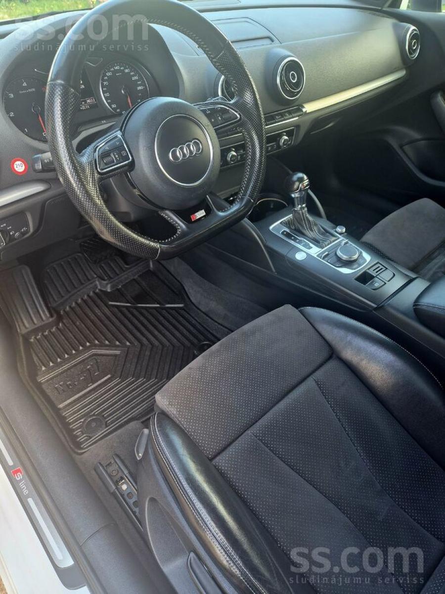 White Audi A3 2014 in Riga, with an engine capacity of 2.00 L and mileage of 350 thousand km for 10500 €, photo 4 on AUTOMOTO.COM.LV