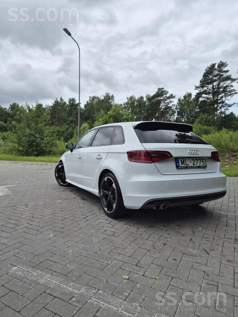 White Audi A3 2014 in Riga, with an engine capacity of 2.00 L and mileage of 350 thousand km for 10500 €, photo 5 on AUTOMOTO.COM.LV