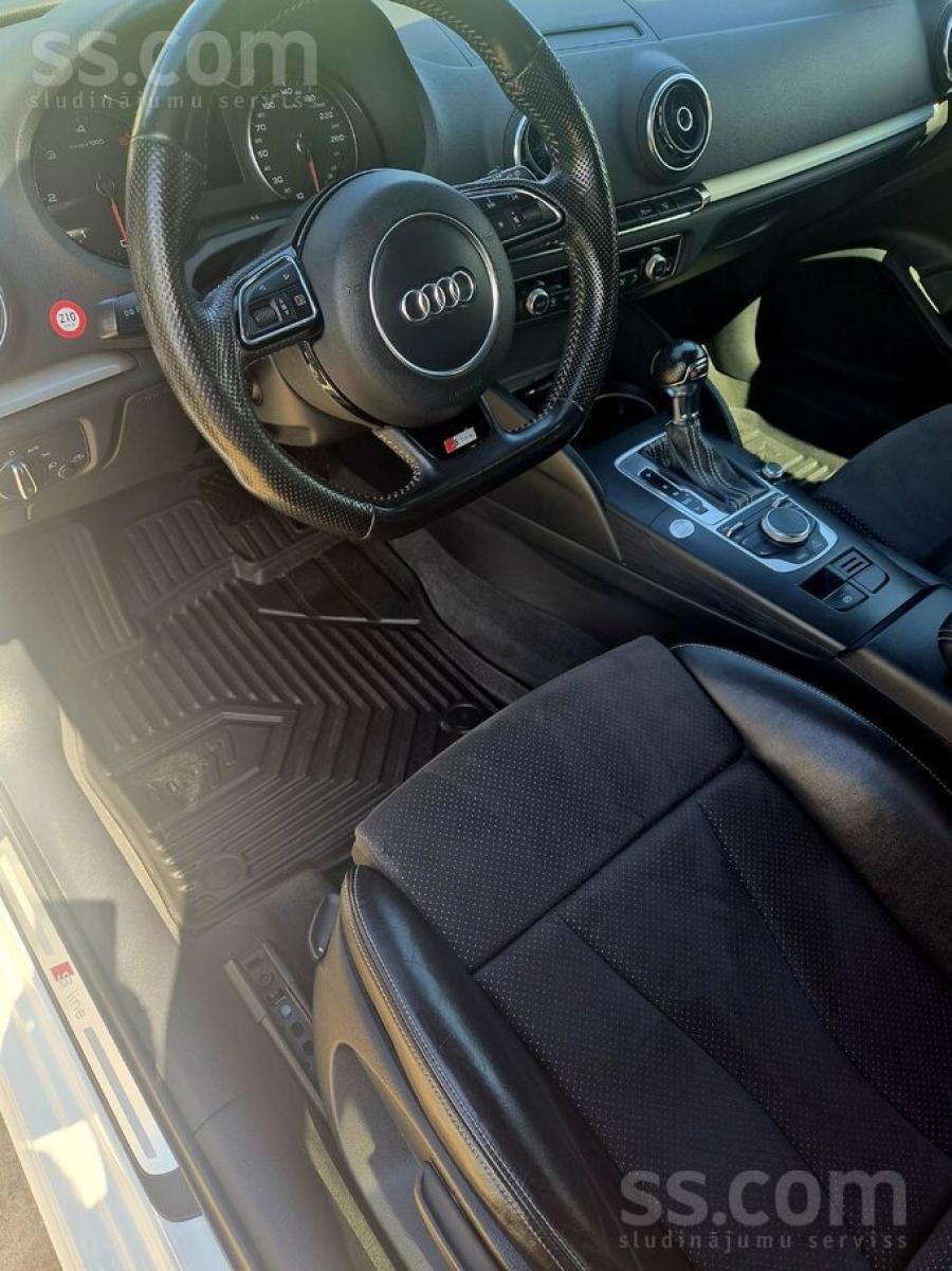 White Audi A3 2014 in Riga, with an engine capacity of 2.00 L and mileage of 350 thousand km for 10500 €, photo 9 on AUTOMOTO.COM.LV