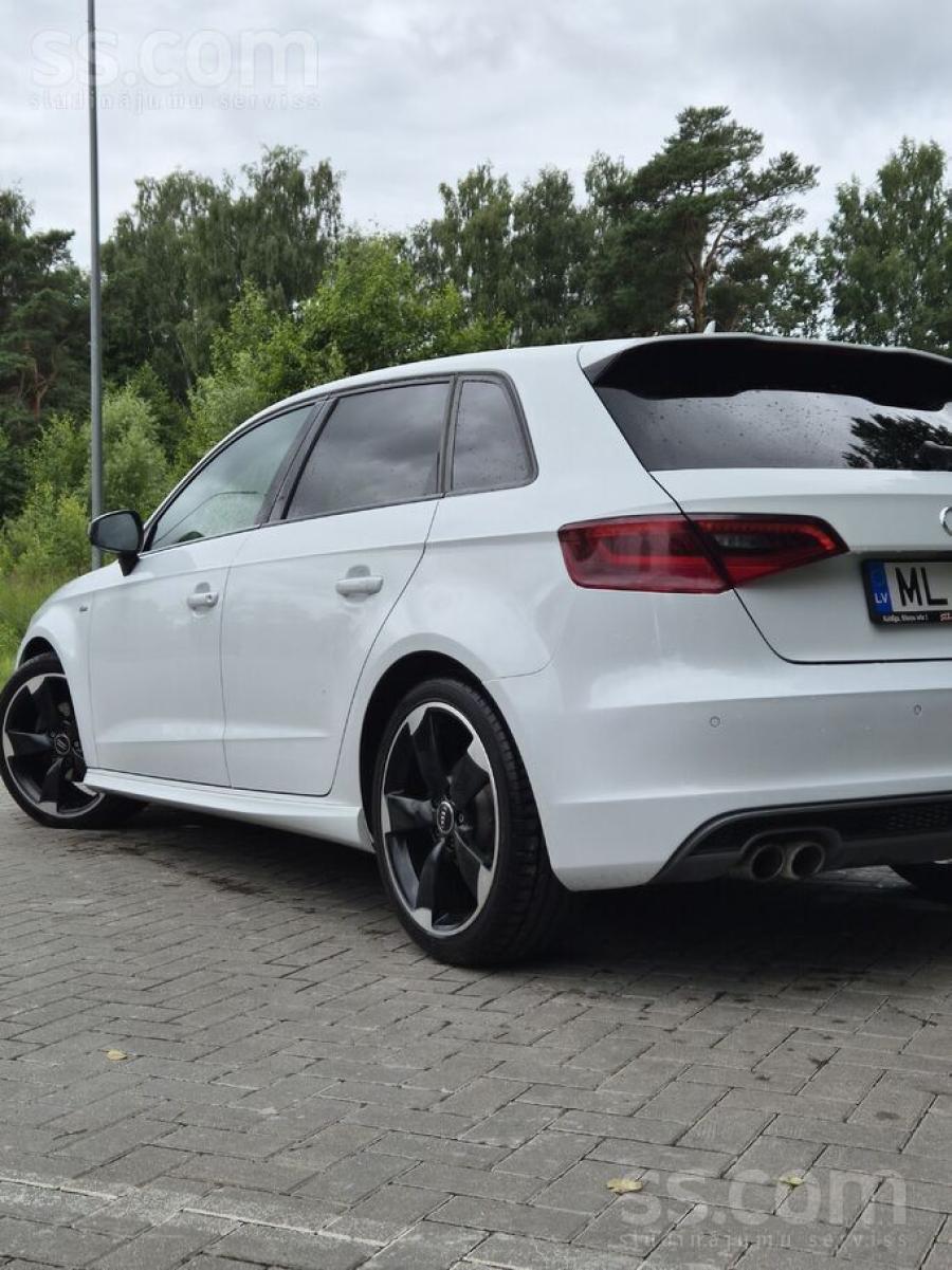 White Audi A3 2014 in Riga, with an engine capacity of 2.00 L and mileage of 350 thousand km for 10500 €, photo 11 on AUTOMOTO.COM.LV