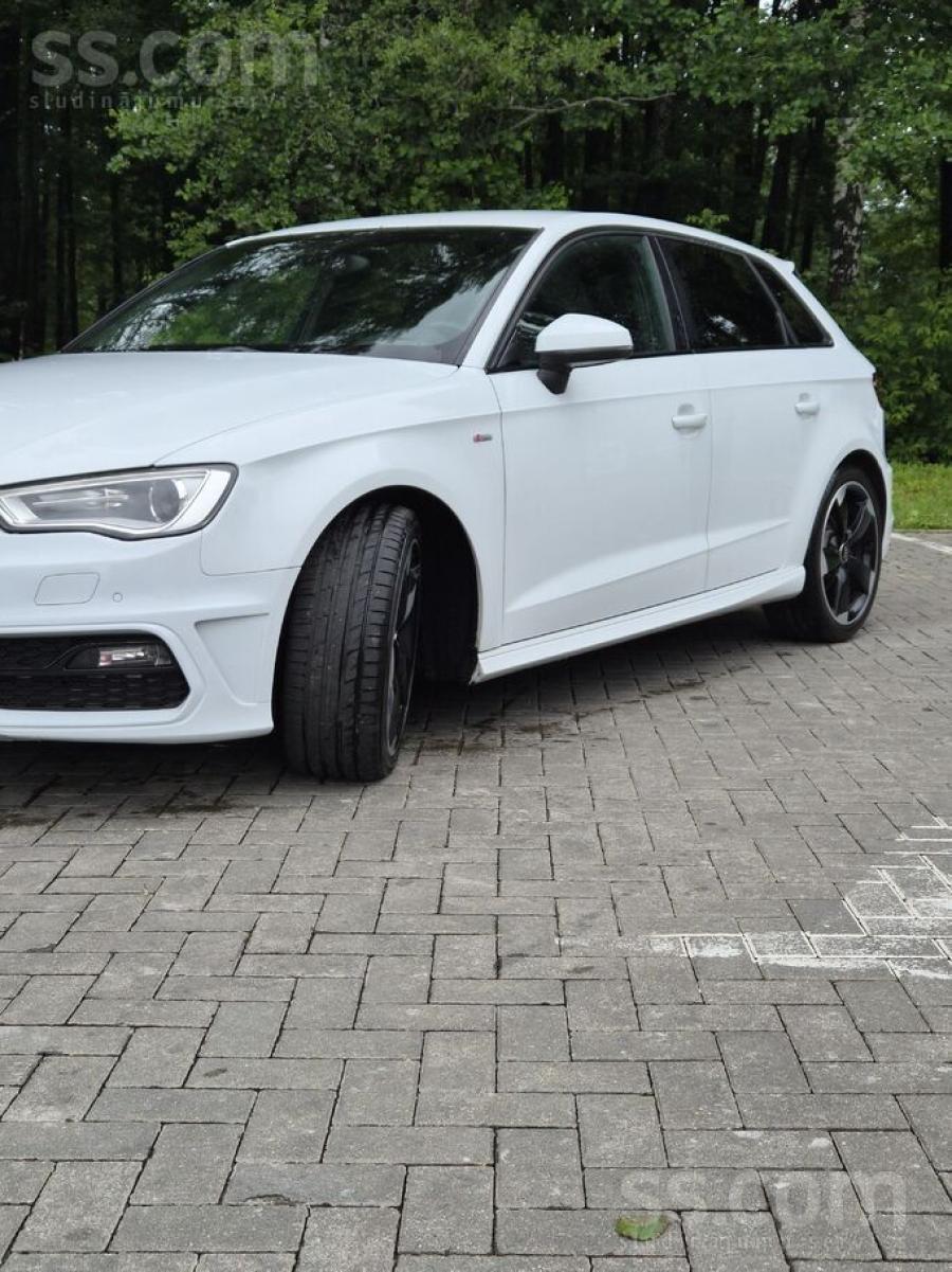 White Audi A3 2014 in Riga, with an engine capacity of 2.00 L and mileage of 350 thousand km for 10500 €, photo 12 on AUTOMOTO.COM.LV