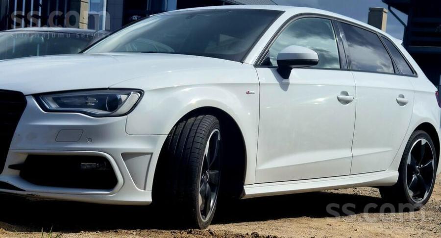 White Audi A3 2014 in Riga, with an engine capacity of 2.00 L and mileage of 350 thousand km for 10500 €, photo 13 on AUTOMOTO.COM.LV