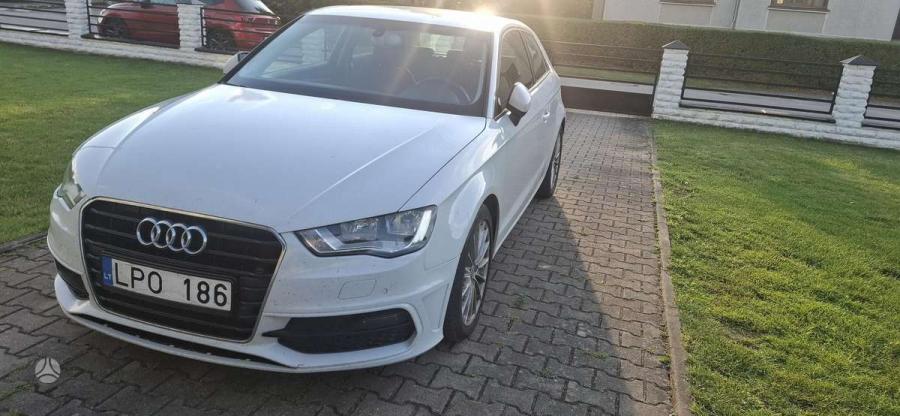 White Audi A3 2014 in Ukmerge, with an engine capacity of 2.00 L and mileage of 180 thousand km for 5999 €, photo 3 on AUTOMOTO.COM.LV
