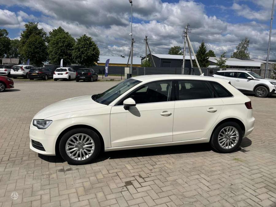 White Audi A3 2014 in Taurage, with an engine capacity of 1.60 L and mileage of 280 thousand km for 5700 €, photo 13 on AUTOMOTO.COM.LV