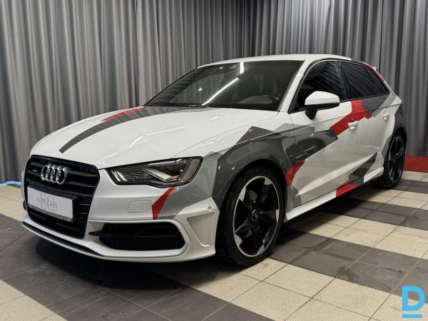 White Audi A3 2015 in Marupe, with an engine capacity of 2.00 L and mileage of 198 thousand km for 12990 €, photo 1 on AUTOMOTO.COM.LV
