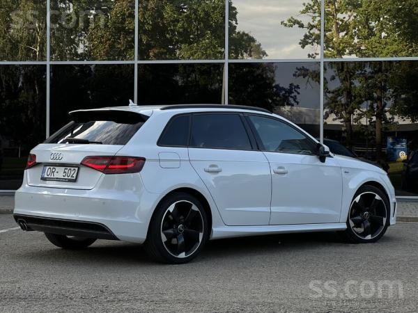 White Audi A3 2015 in Jelgava, with an engine capacity of 2.00 L and mileage of 228 thousand km for 10750 €, photo 5 on AUTOMOTO.COM.LV