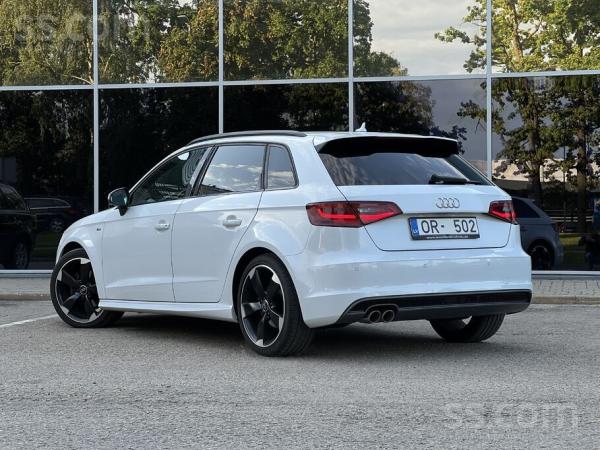 White Audi A3 2015 in Jelgava, with an engine capacity of 2.00 L and mileage of 228 thousand km for 10750 €, photo 6 on AUTOMOTO.COM.LV