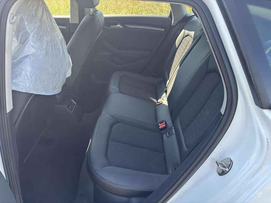 White Audi A3 2016 in Taurage, with an engine capacity of 1.60 L and mileage of 168 thousand km for 8600 €, photo 14 on AUTOMOTO.COM.LV