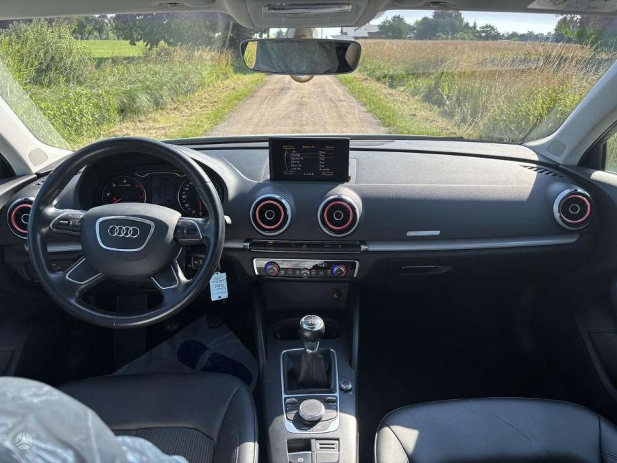 White Audi A3 2016 in Taurage, with an engine capacity of 1.60 L and mileage of 168 thousand km for 8600 €, photo 15 on AUTOMOTO.COM.LV