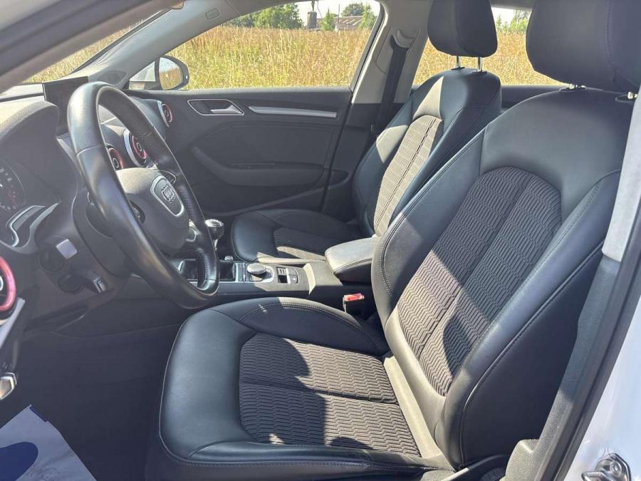 White Audi A3 2016 in Taurage, with an engine capacity of 1.60 L and mileage of 168 thousand km for 8600 €, photo 17 on AUTOMOTO.COM.LV