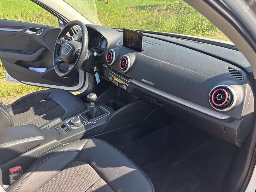 White Audi A3 2016 in Taurage, with an engine capacity of 1.60 L and mileage of 168 thousand km for 8600 €, photo 18 on AUTOMOTO.COM.LV